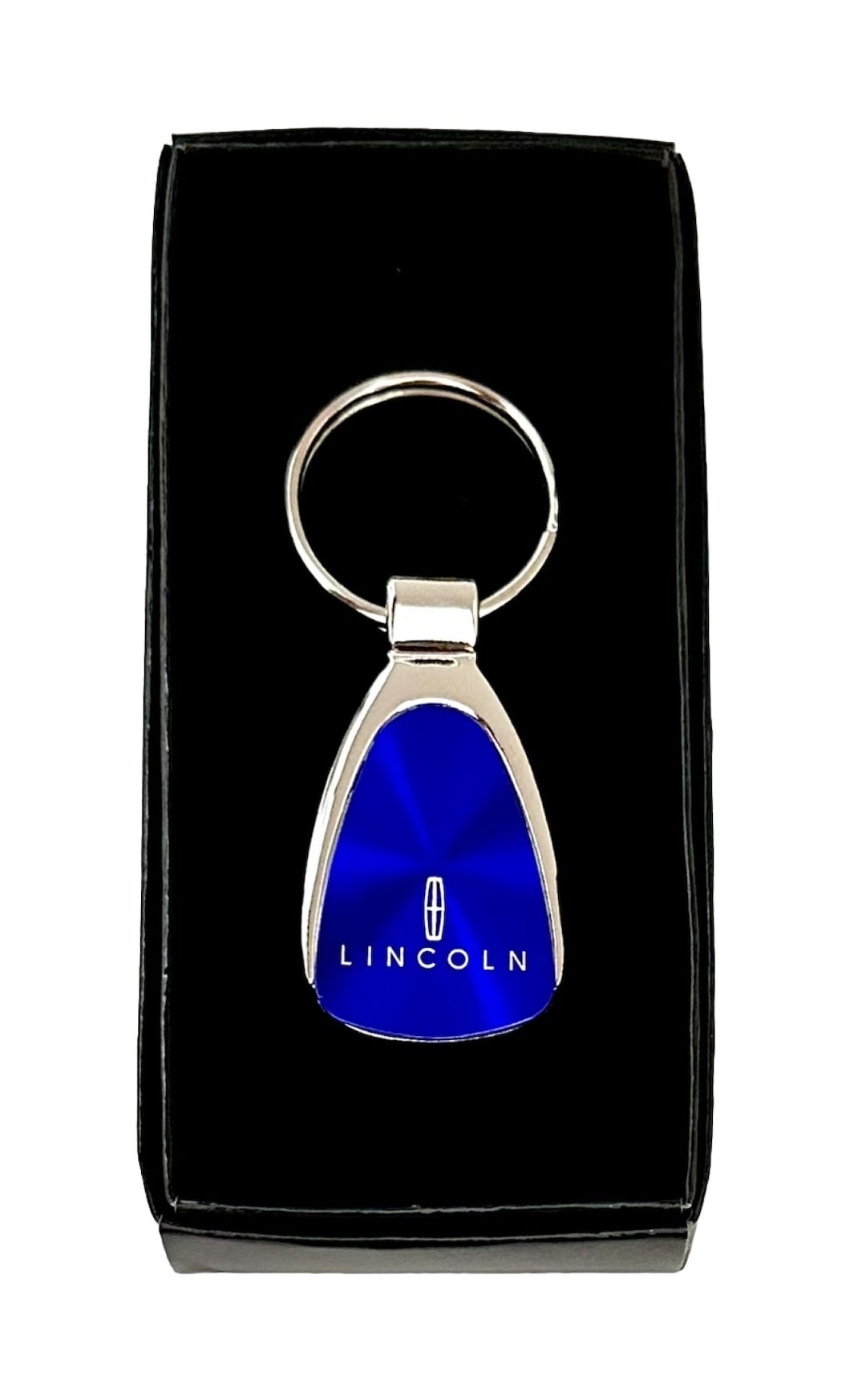 Personalized Lincoln Keychain: Chrome Metal Car Logo, Custom Name ...