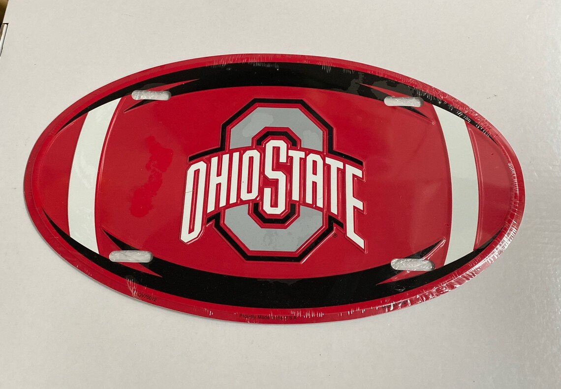 Ohio State Buckeyes Football Team Metal Aluminum Embossed - Etsy