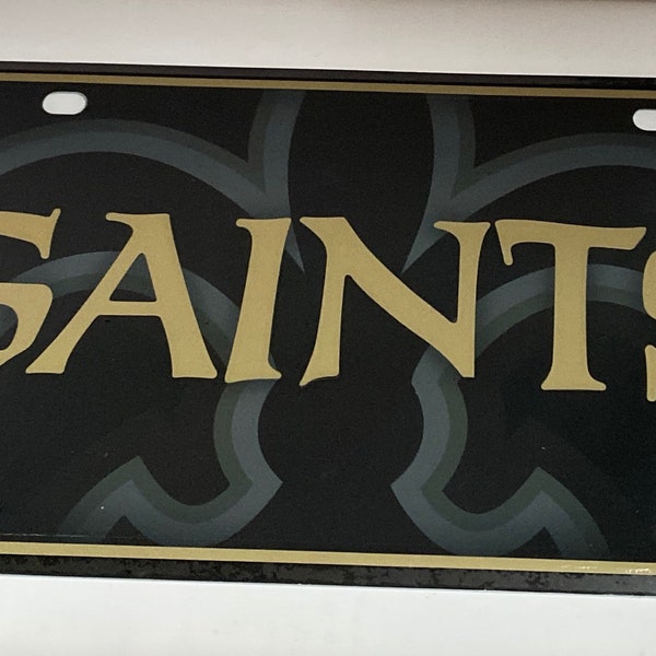 Saints License Plate - Etsy