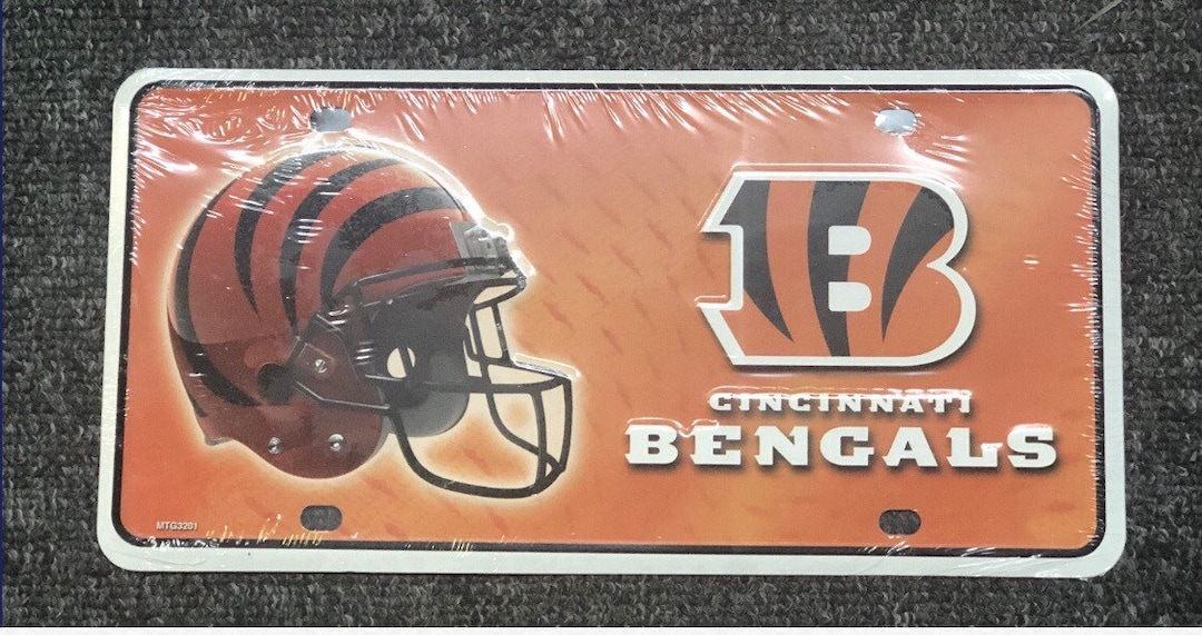 Cincinnati Bengals Metal Aluminum License Plate - Etsy