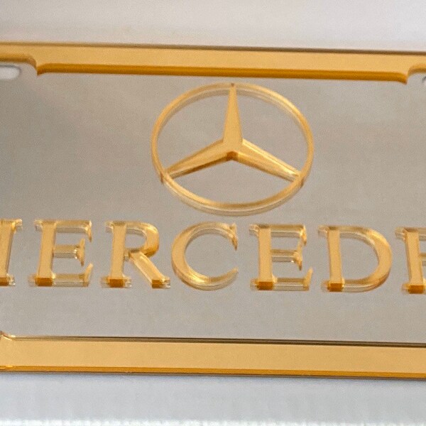 Mercedes Logo Licence Plate - Etsy