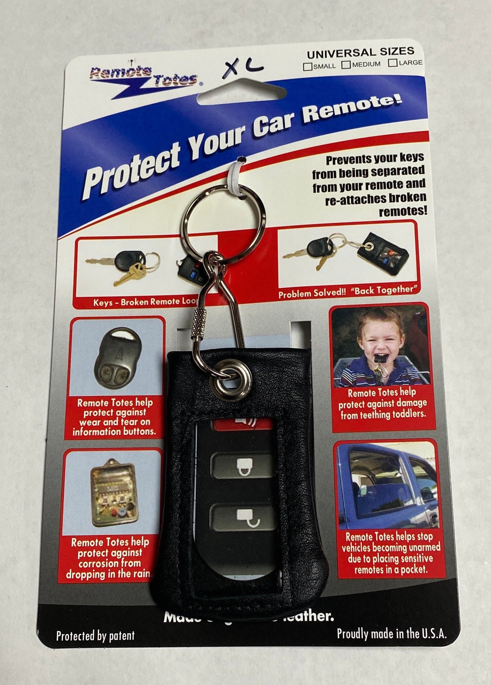 Auto Alarm Leather Remote Key Fob Case Cover Protector | Etsy