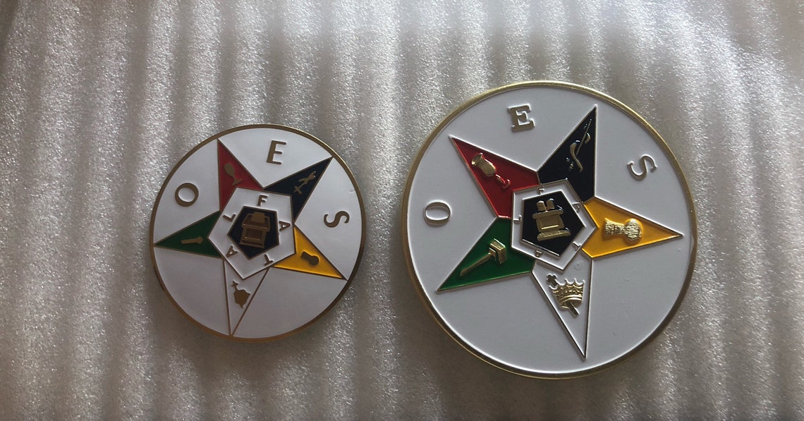 OES Order Of The Eastern Star Emblem In 2 & 2.75 | Etsy