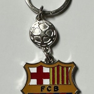 Spain Barcelona , Real Madrid Football Soccer Club Metal Keychain Ring ...