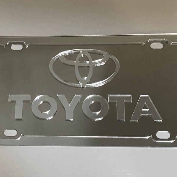Toyota Emblem License Plate - Etsy