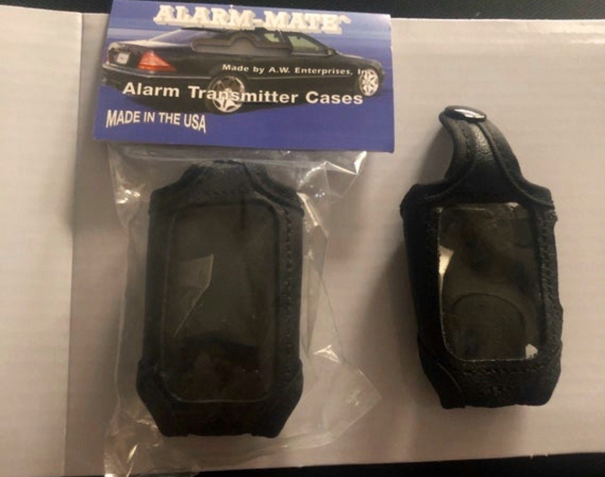 Auto Alarm Leather Remote Key Fob Case Cover Protector | Etsy