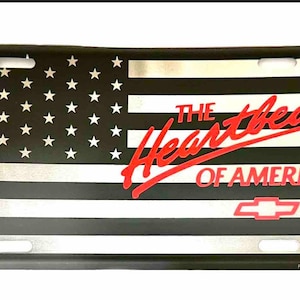 Chevrolet Metal Aluminum Embossed ( the Heartbeat of America Chevy ...