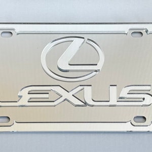 3D Lexus Emblem Stainless Steel License Plate - Etsy
