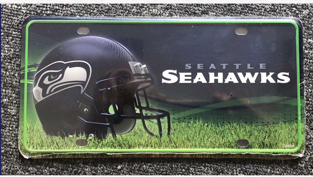 Seattle Seahawks Metal Aluminum License Plate - Etsy