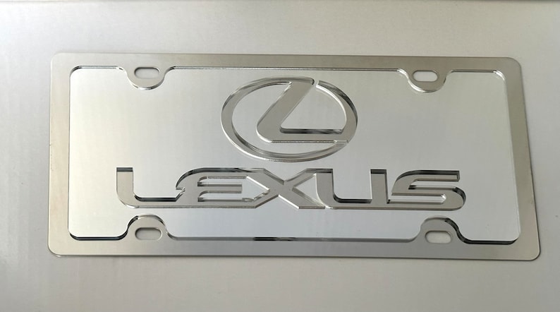 3D Lexus Emblem Stainless Steel License Plate - Etsy