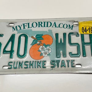 Florida Souviner Original Florida State Expired License Plate Metal. - Etsy