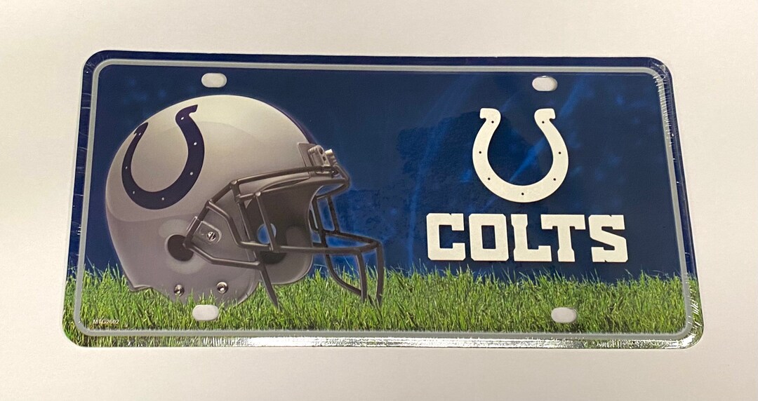 Indianapolis Colts Rare Metal Aluminum License Plate - Etsy