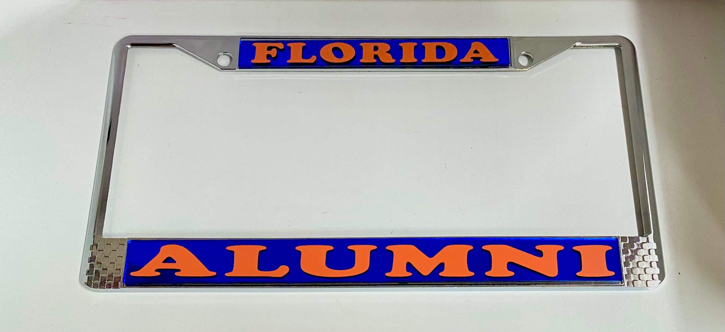 Custom made Metal Chrome Frame Florida Gators Alumni Gator - Etsy.de