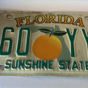 Florida Souviner Original Florida State Expired License Plate Metal. - Etsy
