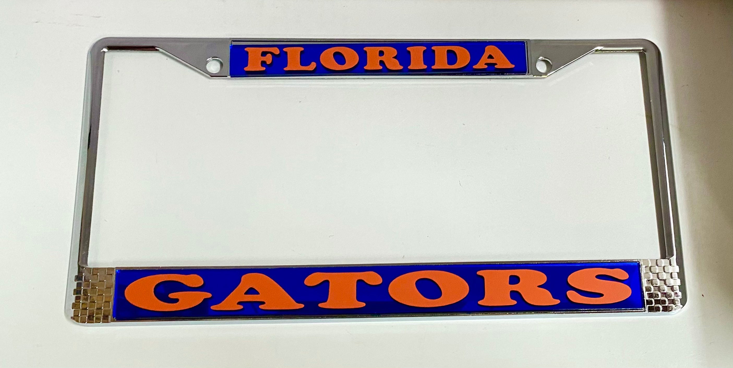Custom made Metal Chrome Frame Florida Gators Alumni Gator - Etsy.de
