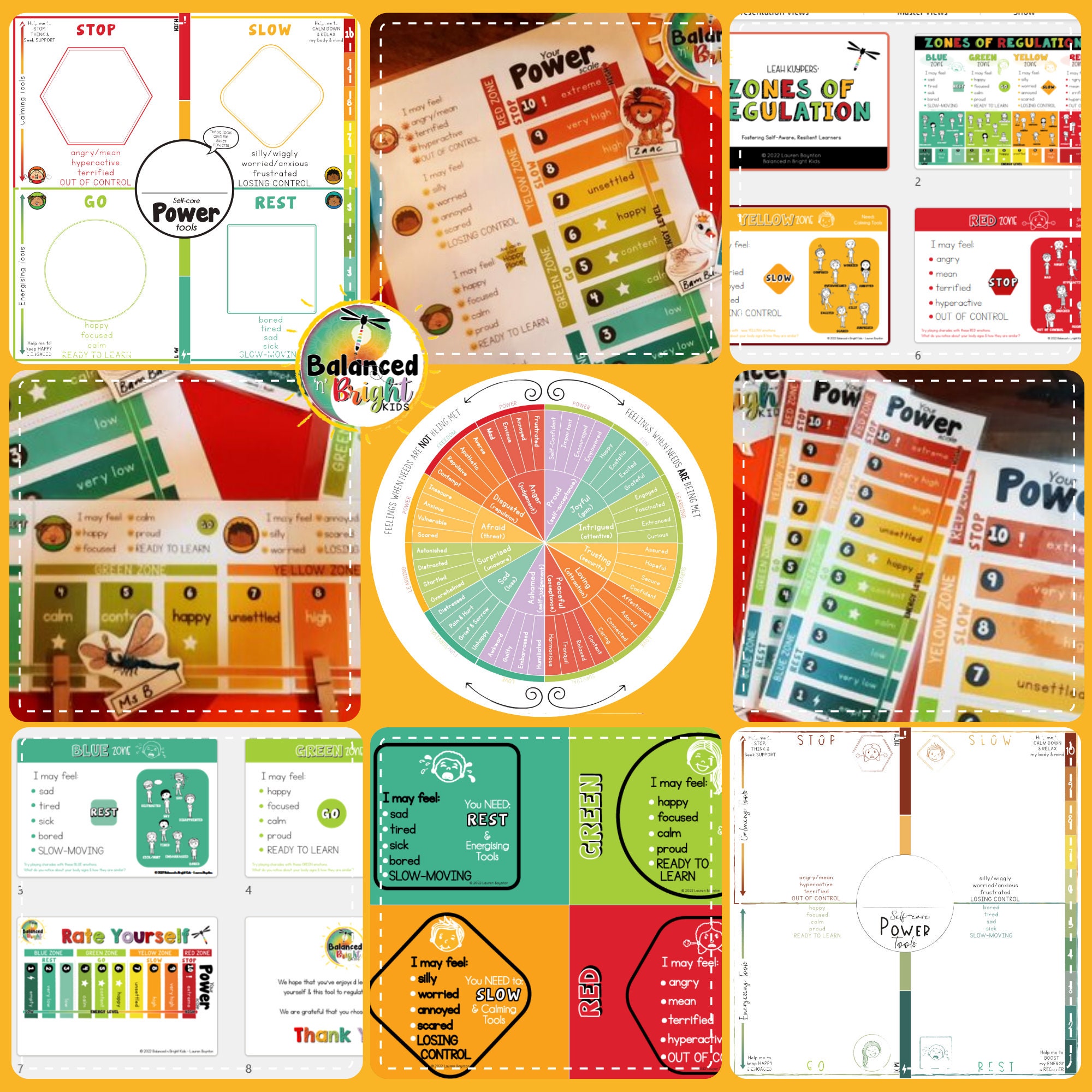 Zones of Emotions Bumper Pack: Self-awareness of Emotions, Self ...