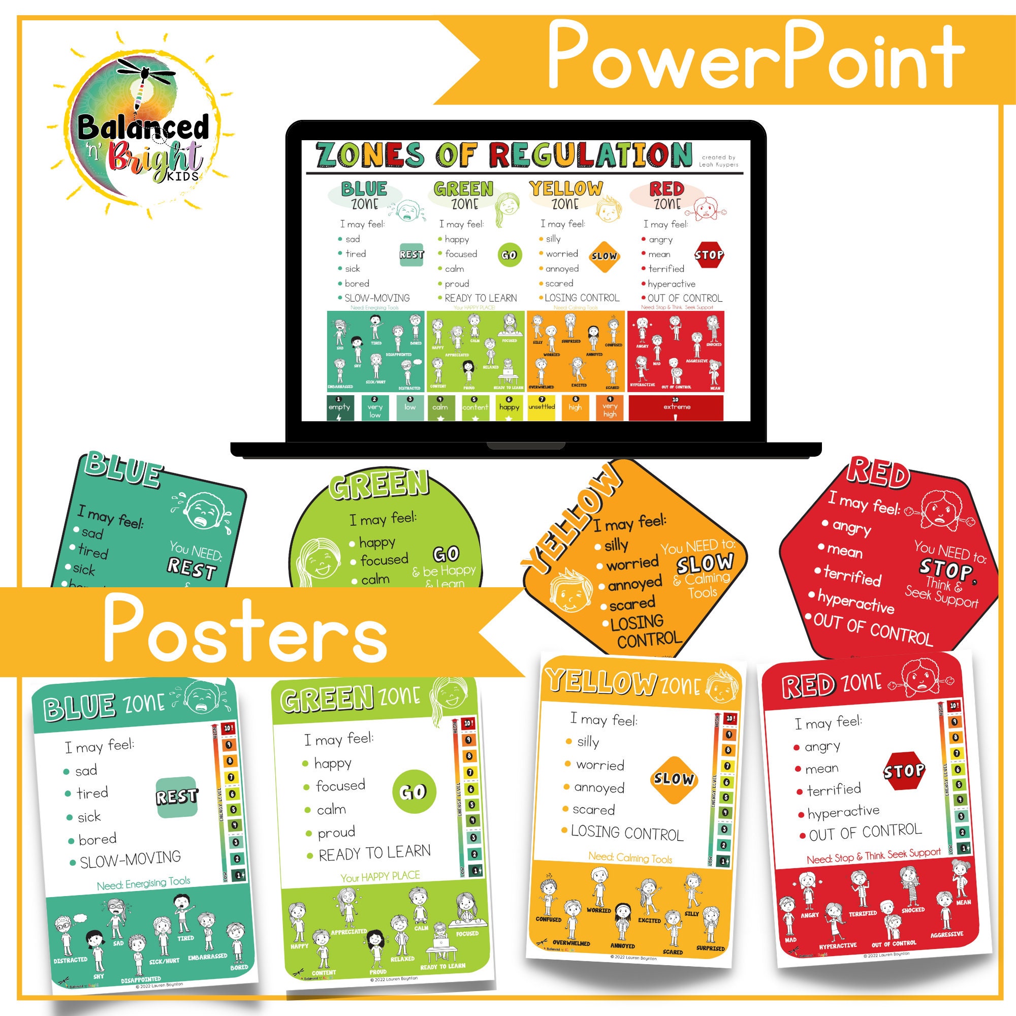 Zones of Emotions Bumper Pack: Self-awareness of Emotions, Self ...