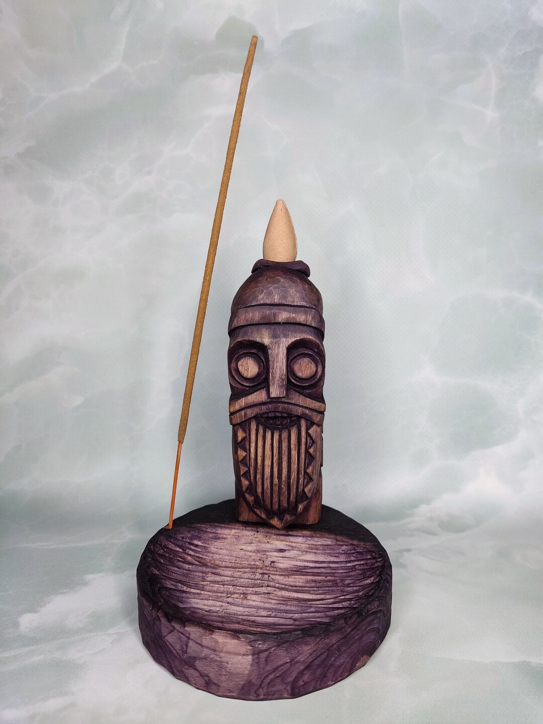 Viking Head Incense Stand Burner for Sticks and Cone, Viking Head ...