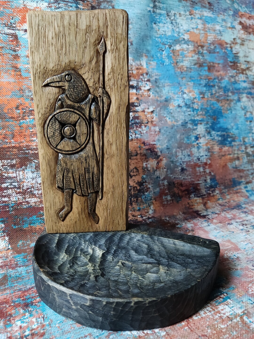 Raven Incense Holder Backflow Burner Valravn Crow Backflow - Etsy