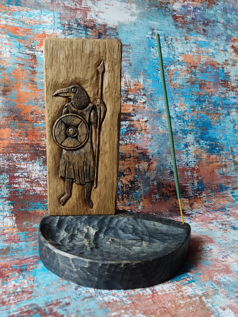 Raven Incense Holder Backflow Burner Valravn Crow Backflow - Etsy