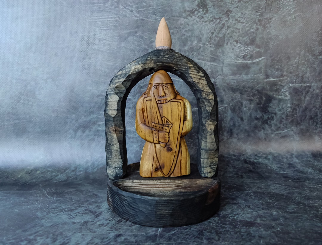 Isle of Lewis Chessmen, Berserk Backflow Incense Burner, Wooden ...