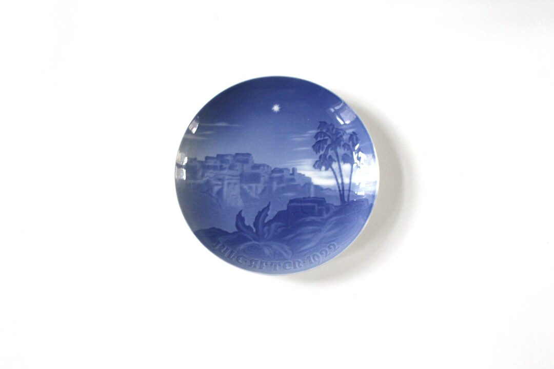 B&G Christmas Plate Jule Aften BING and GRÖNDAHL 1922 - Etsy
