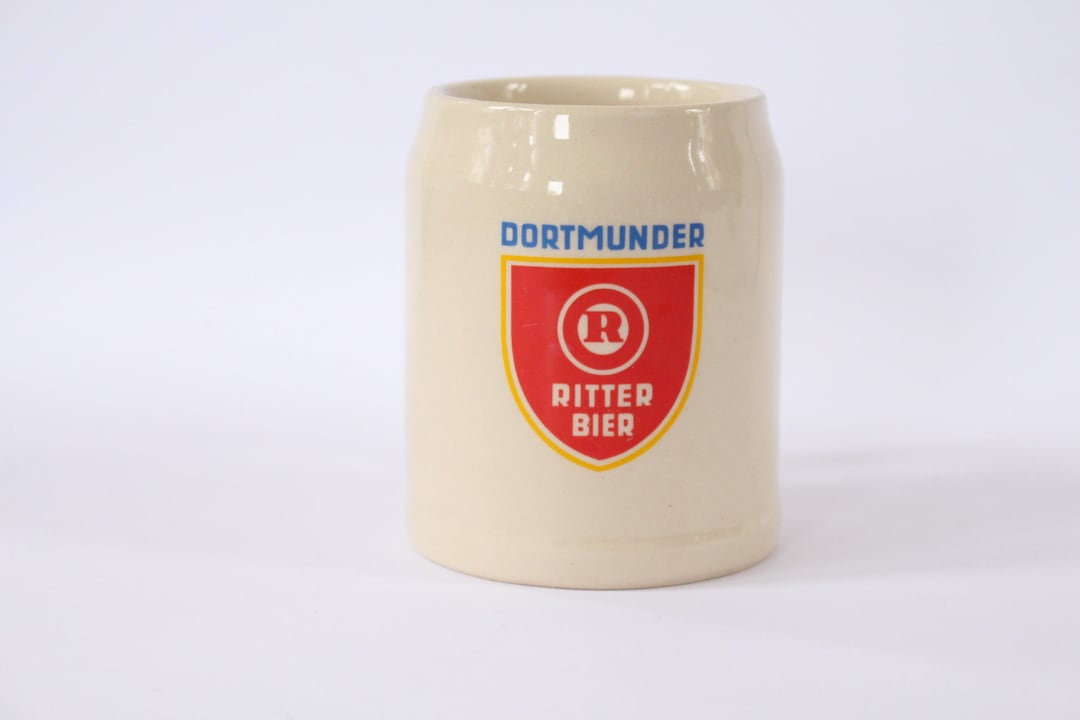 Dortmunder Ritter Bier Old Beer Mug 0,25 Liter Seidel Vintage German ...