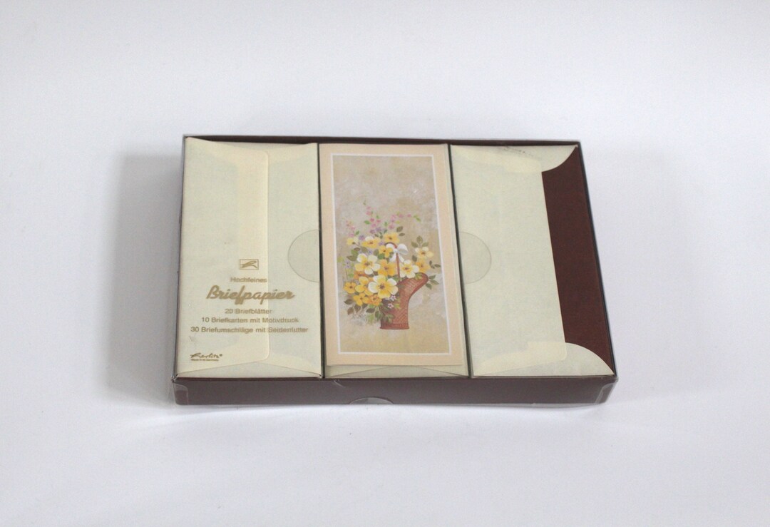 Stationery Set From the 60s or 70s Herlitz Paper Brown Lined - Etsy