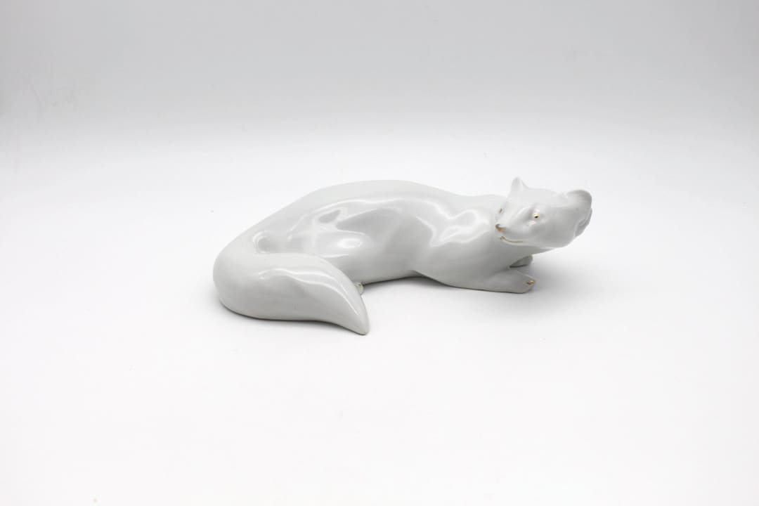 Art Deco Ermine Figure by Paul Zeiler Design About 1920 Manufactured ...