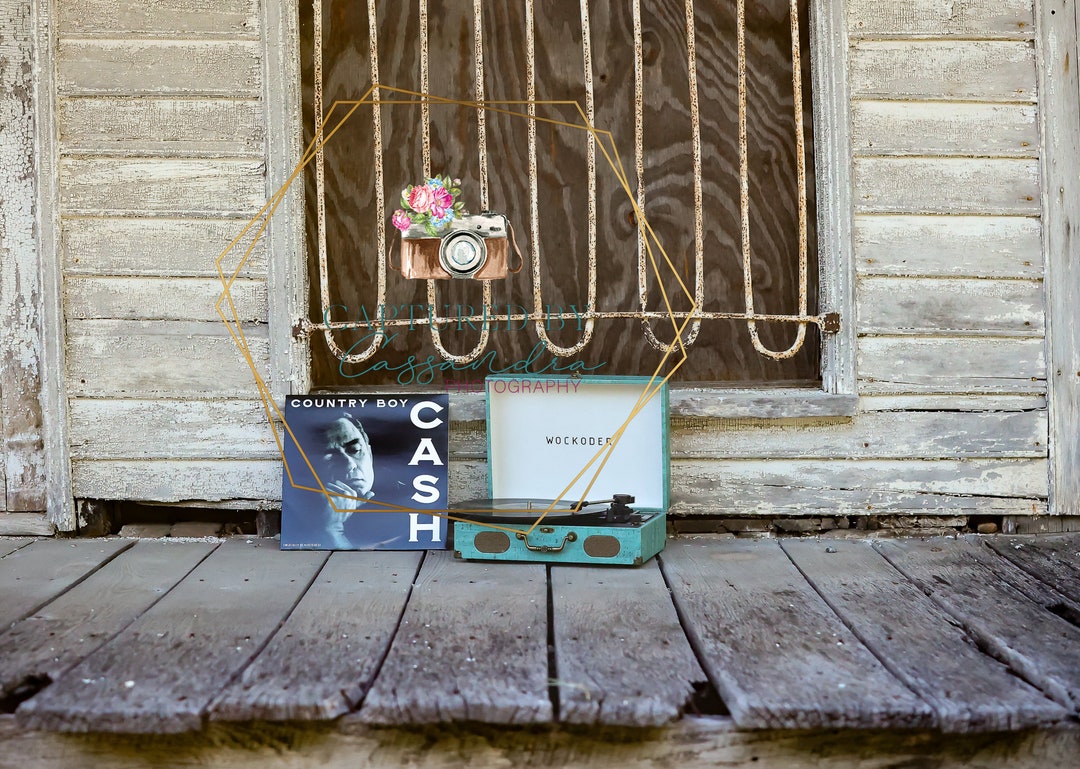 Johnny Cash Theme Digital Background, Country Photography, Rustic ...