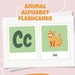 Animal Alphabet Flashcards Alphabet Learning Cards Printable Classroom ...