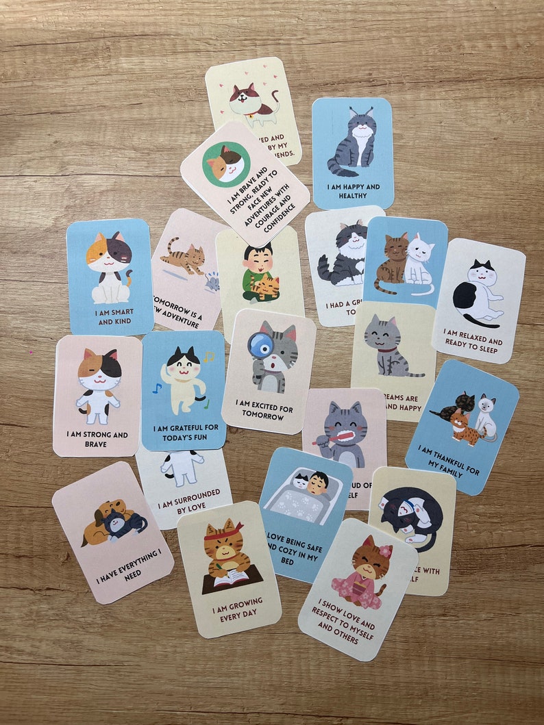 Editable and Printable Bedtime Affirmation Cards | Positive ...