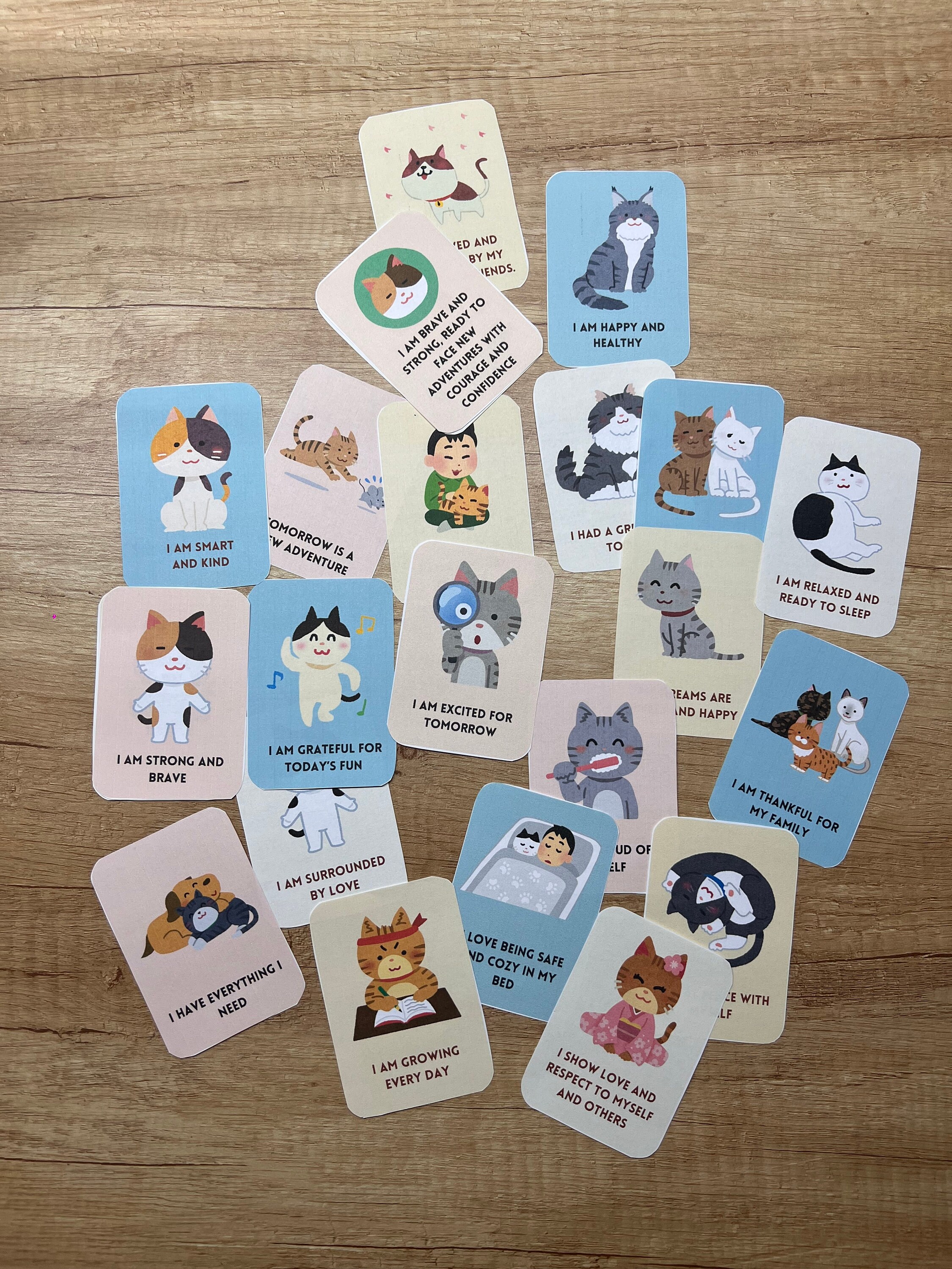 Editable and Printable Bedtime Affirmation Cards | Positive ...