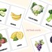 40 Fruit and Vegetable Flashcards | Educational Cards | Montessori ...