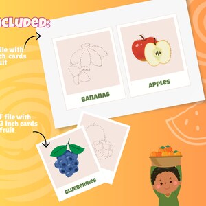 Fruits Game Flashcards | Preschool Learning Cards | Montessori ...