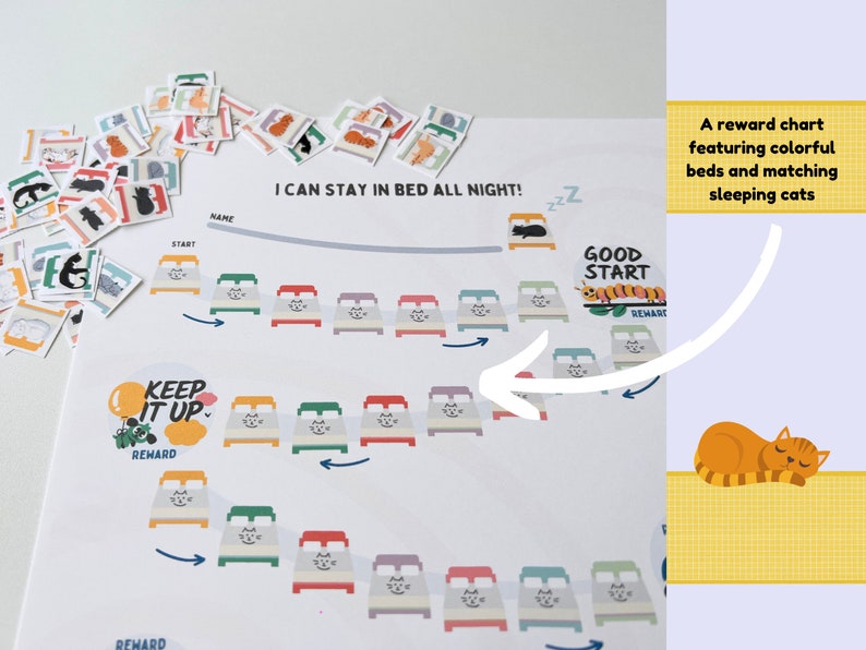 Sleep Reward Chart | Toddler Bedtime | Printable Sleep Tracker | Kid's ...