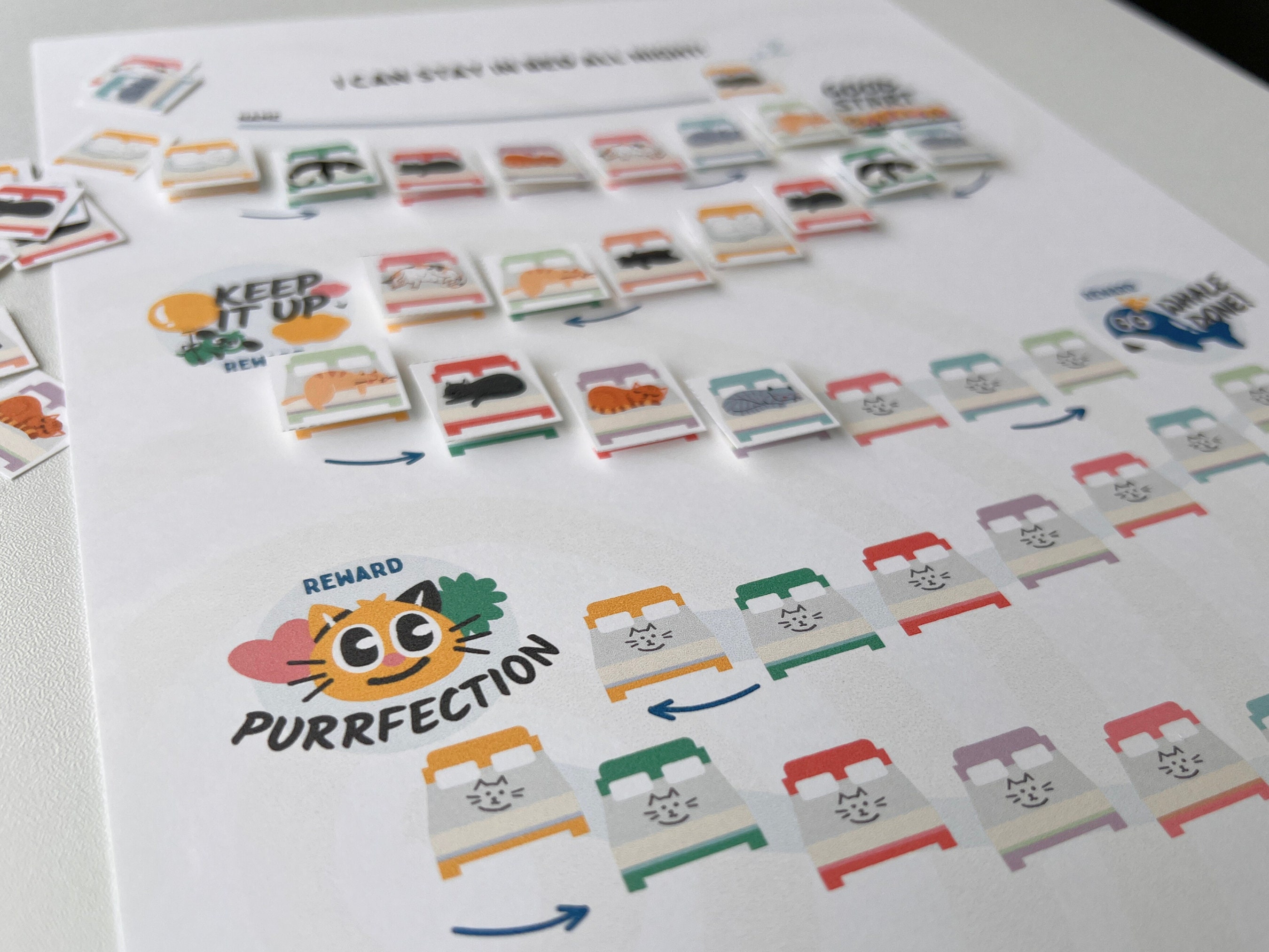 Sleep Reward Chart | Toddler Bedtime | Printable Sleep Tracker | Kid's ...