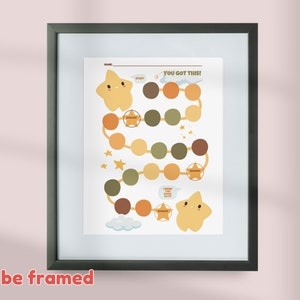 Printable Reward Chart School Sticker Chart Toddler Routine Poster ...