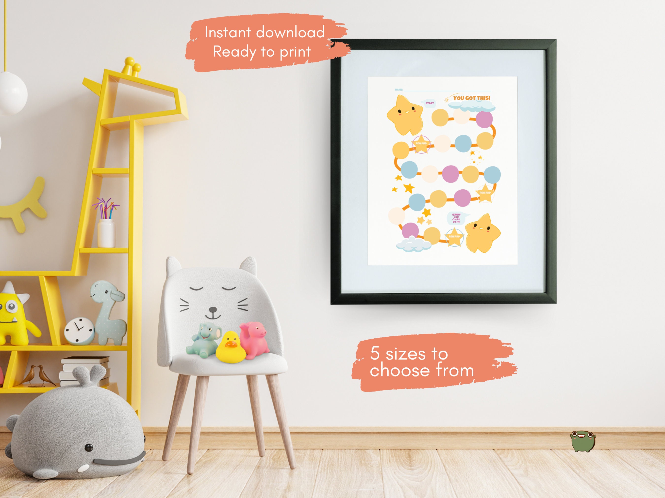 Reward Chart Printable Children's Reward Chart Weekly Routine Poster ...
