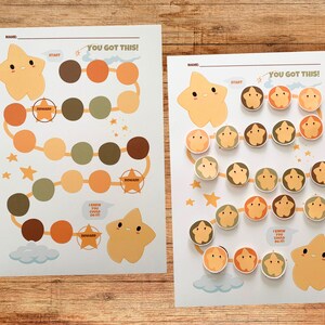 Printable Reward Chart School Sticker Chart Toddler Routine Poster ...