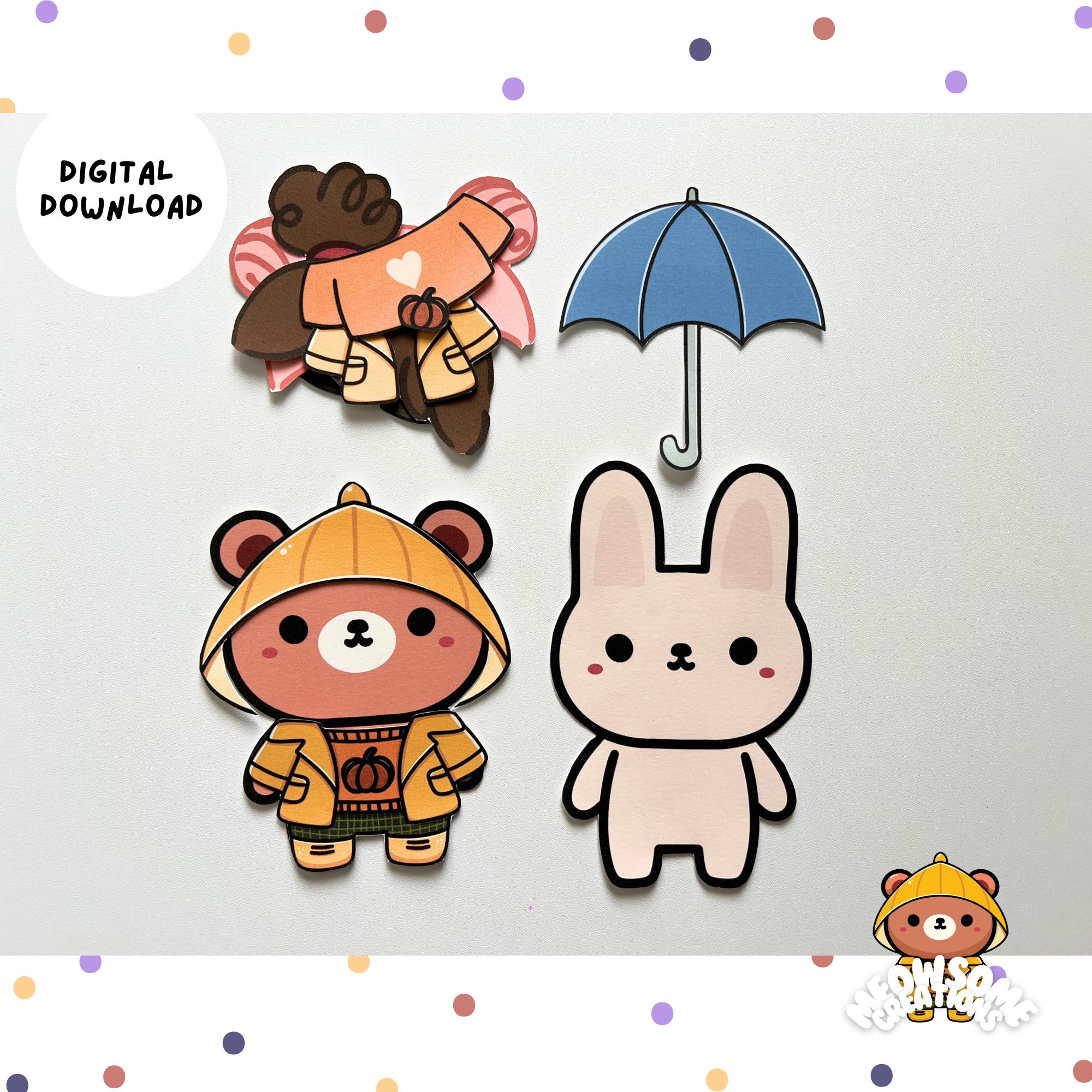 All Seasons Paper Dolls: Dress for the Weather Printable, Dress-up ...