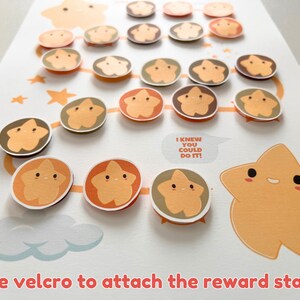 Printable Reward Chart School Sticker Chart Toddler Routine Poster ...