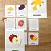 Fruits Game Flashcards | Preschool Learning Cards | Montessori ...