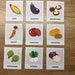Vegetables Game Flashcards | Preschool Learning Cards | Montessori ...