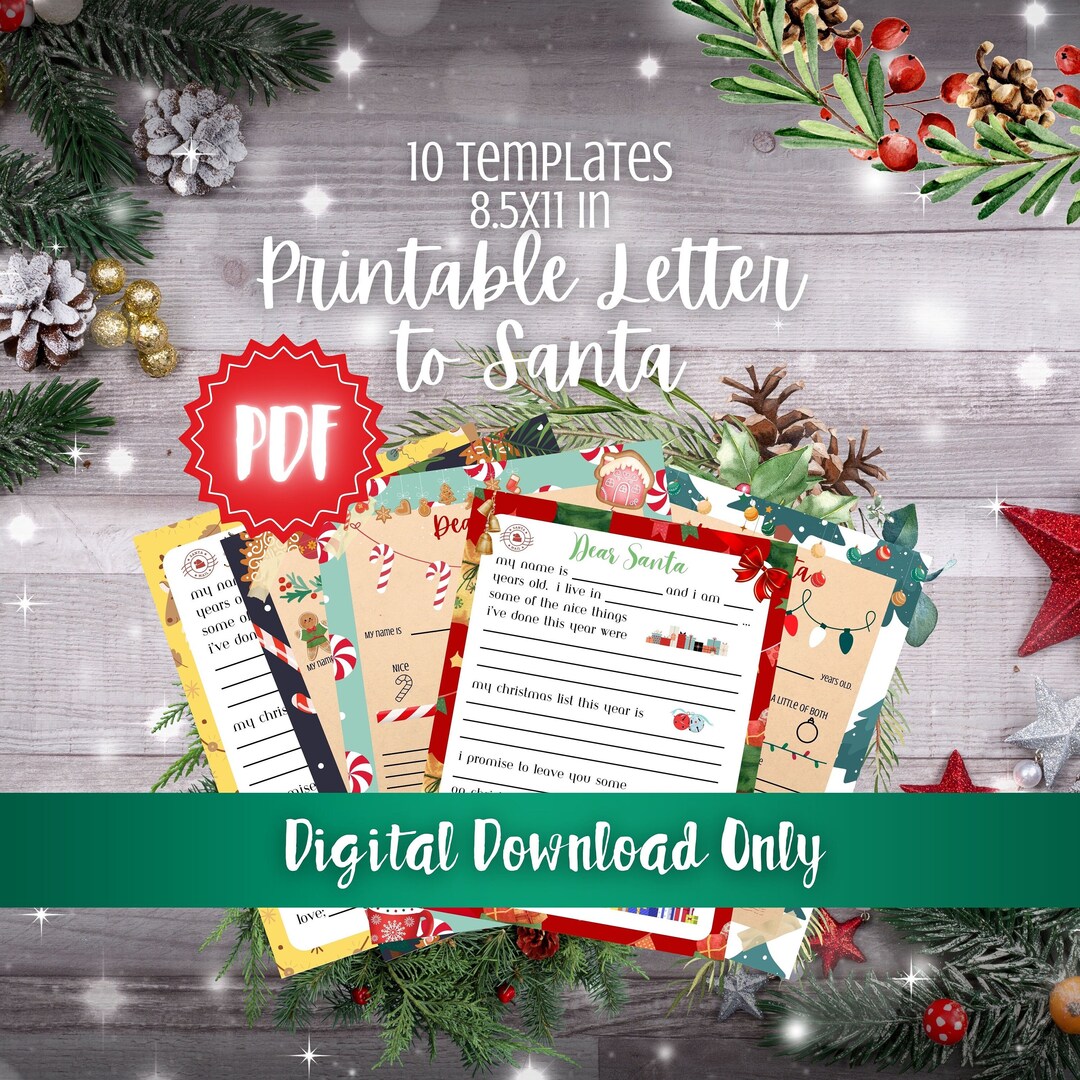 Dear Santa Templates, Dear Santa Letter, Dear Santa Christmas Letter ...