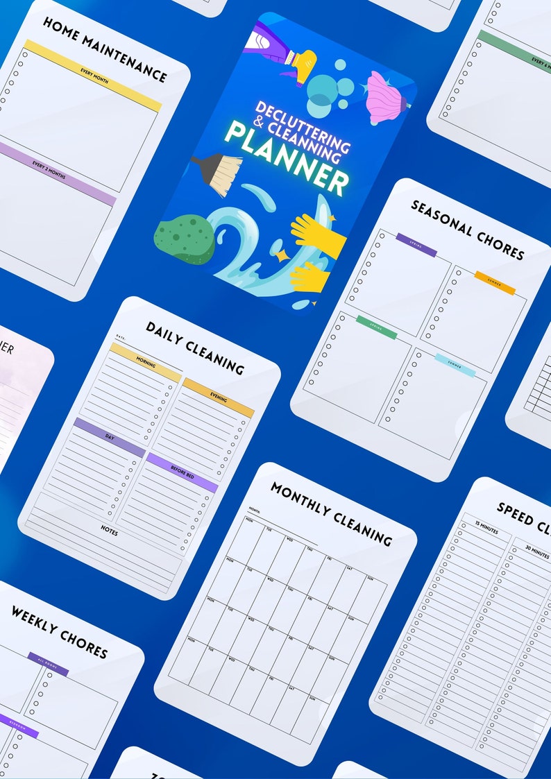 Cleaning Printable Planner, Cleaning Planner, Printable Planner ...