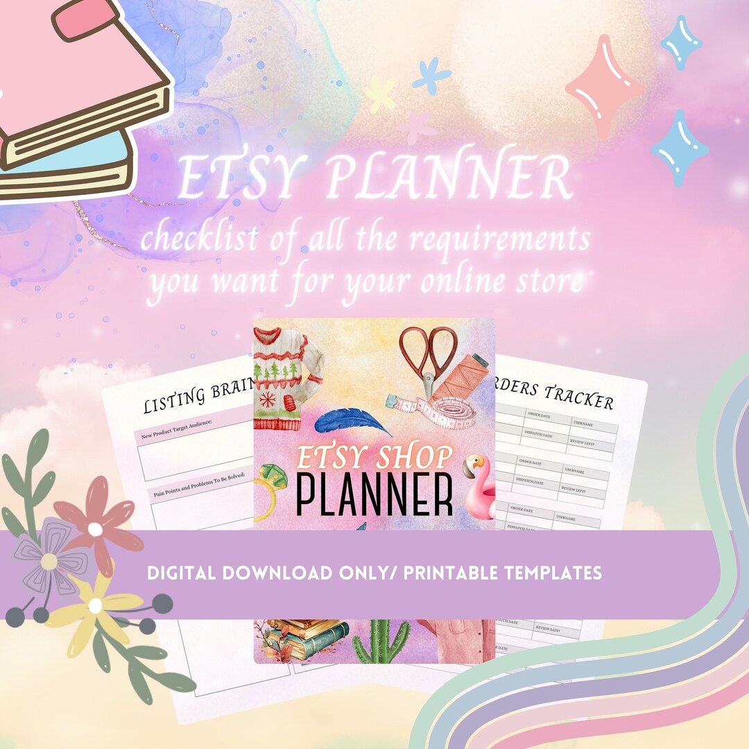 Etsy Planner Checklist Template Etsy Business Planner Etsy - Etsy
