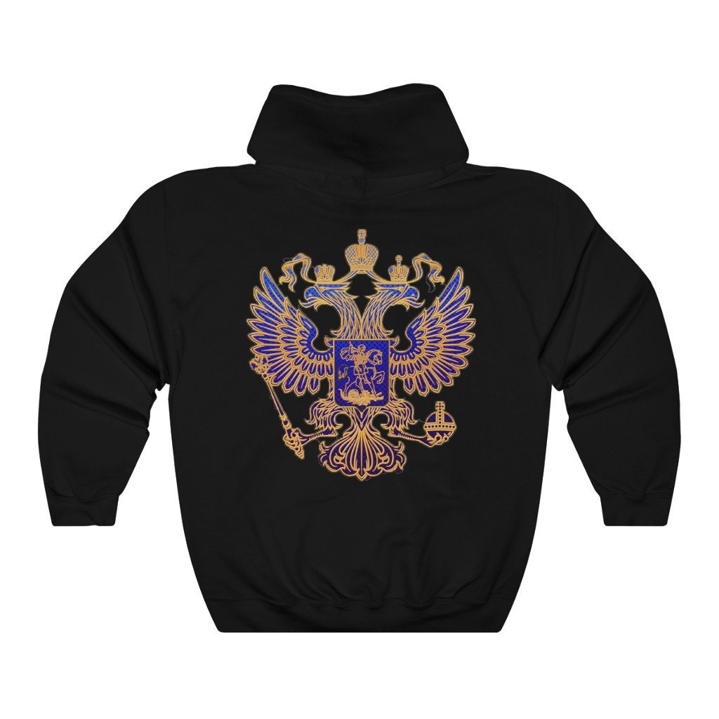Love Russia Unisex Hooded Sweatshirt doublesided russian | Etsy