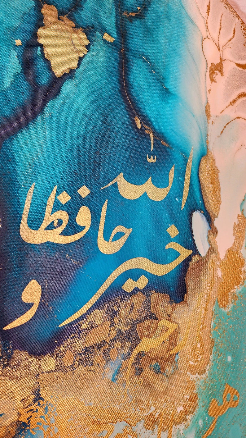 Abstract Wall Art, Acrylic Fluid Painting, Pouring Artwork on Round ...