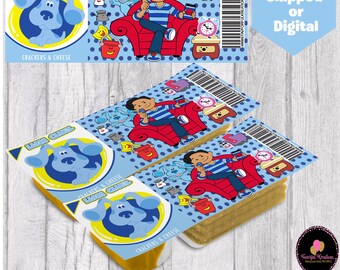 PRINT AND SHIP Blues Clues Water Labels Blues Clues - Etsy